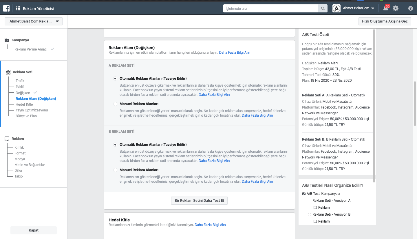 Facebook A/B Testi Nedir? Nasıl Yapılır?
