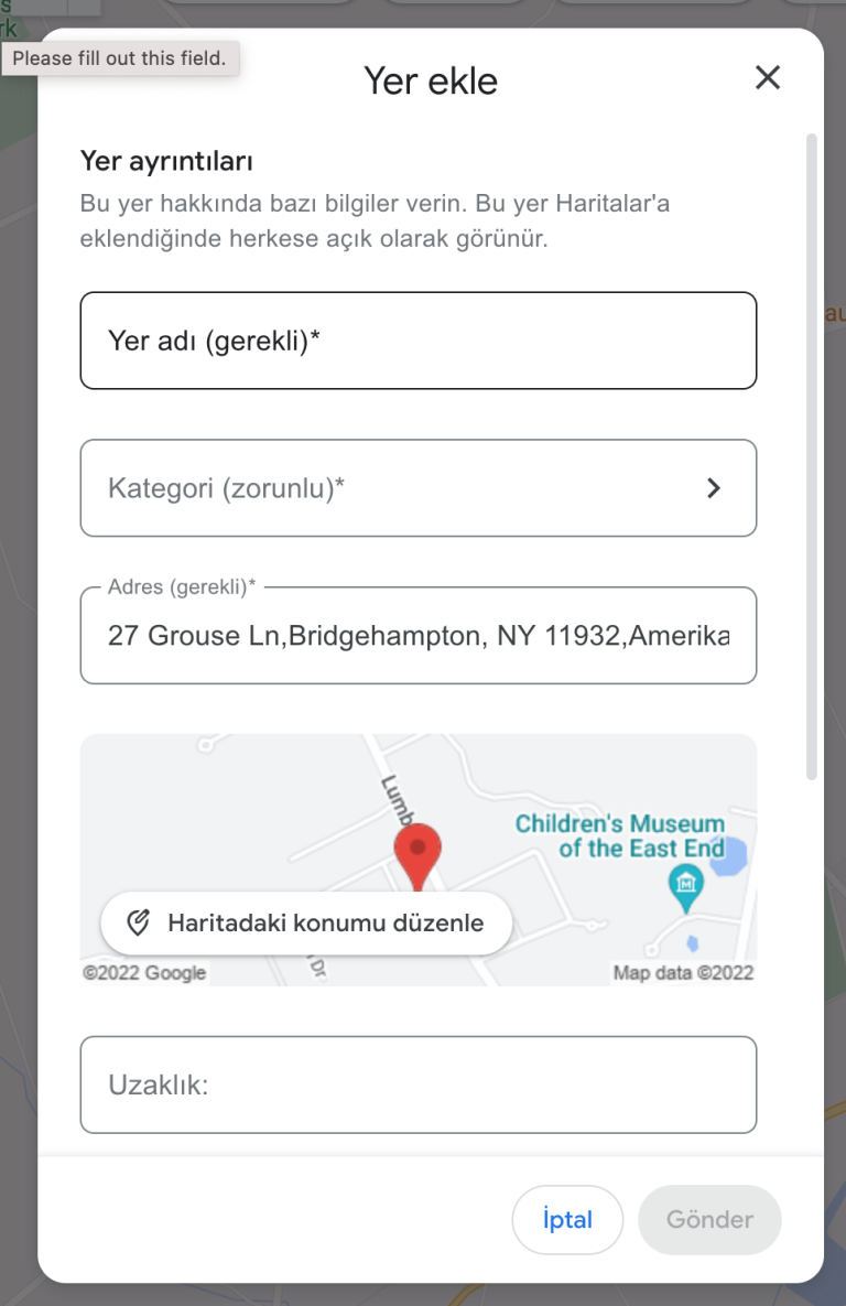 5 Adımda Google Haritalar’a Yer Ekleme | Ahmet BALAT